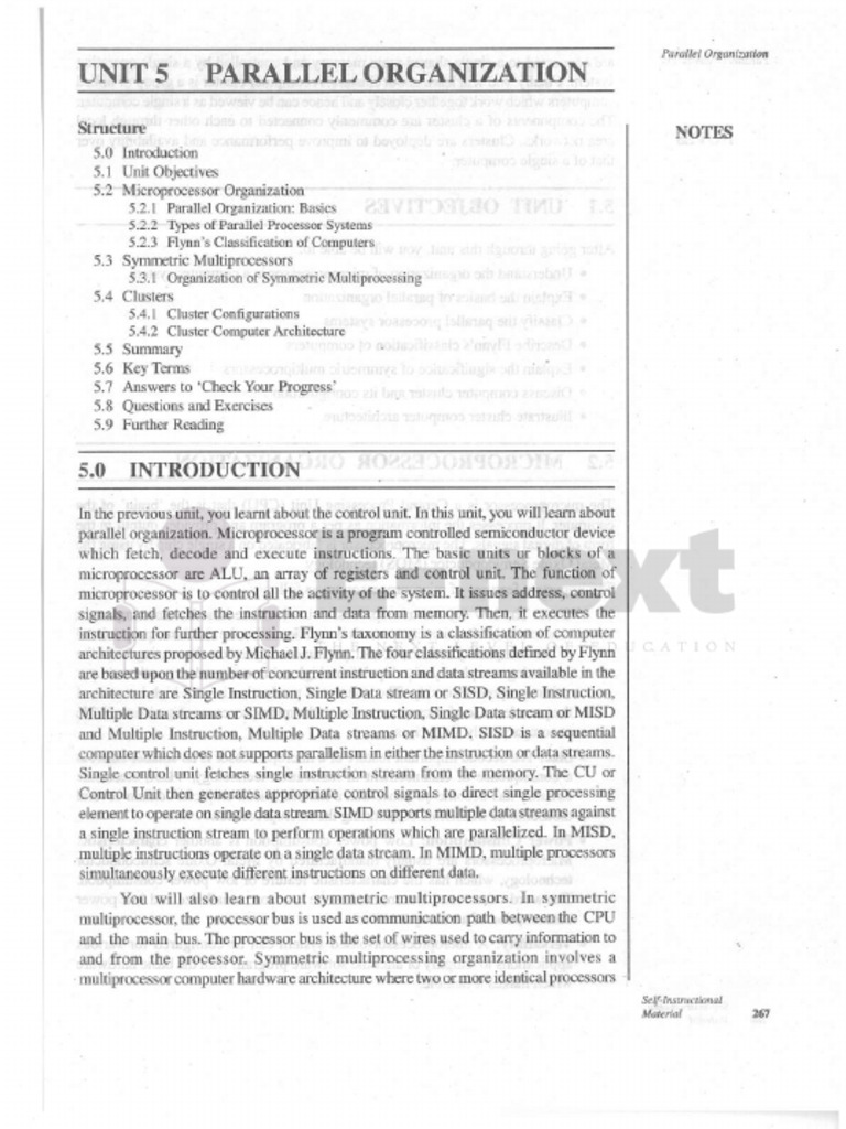Unit-5 Parallel Organization (E-Next - In) | PDF