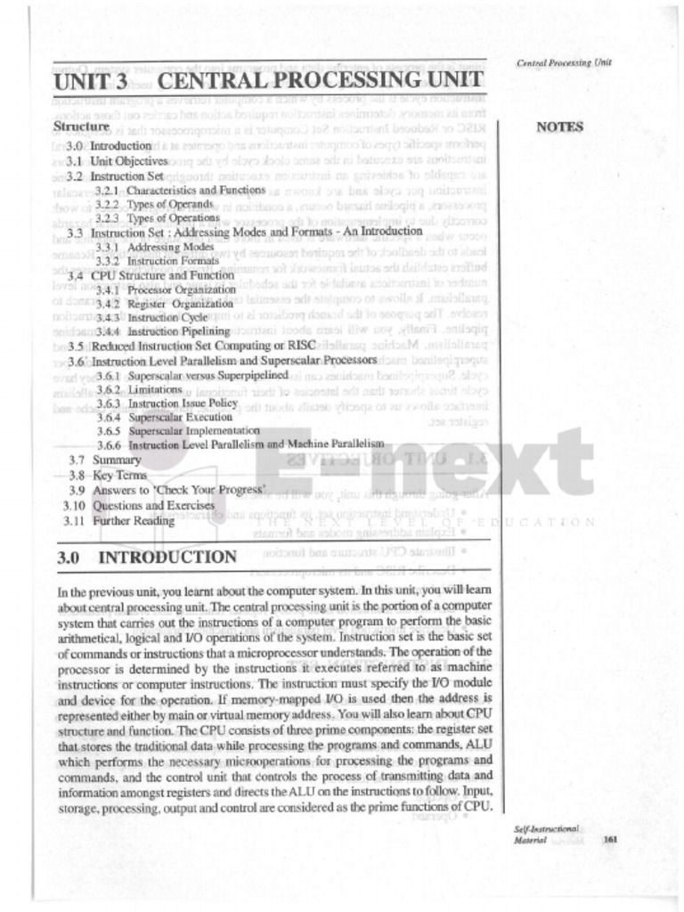 Unit-3 Central Processing Unit (E-next.in) | PDF
