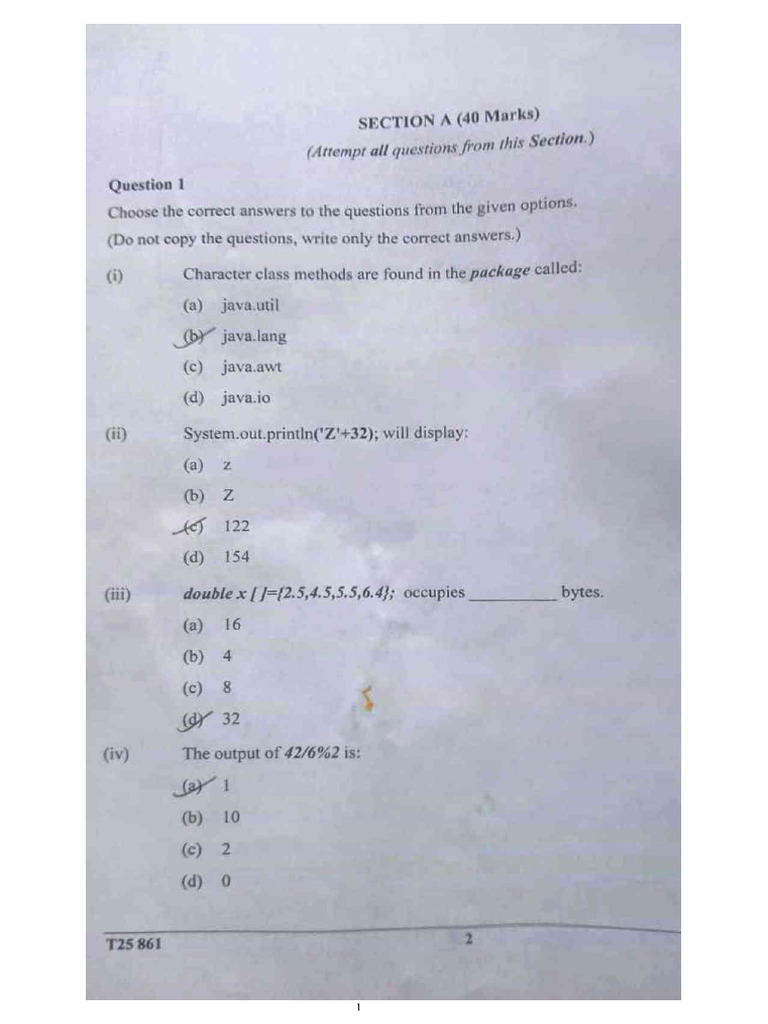 std 10 board paper | PDF