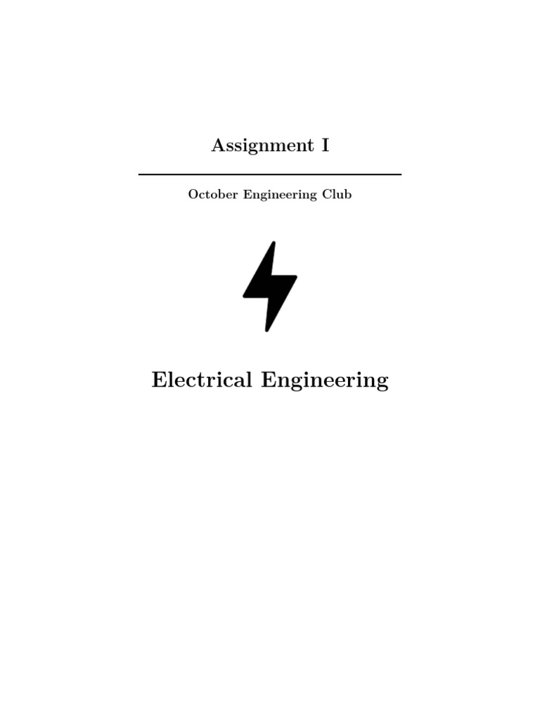 Electrical Engineering-Assignment I | PDF | Force | Electric Field