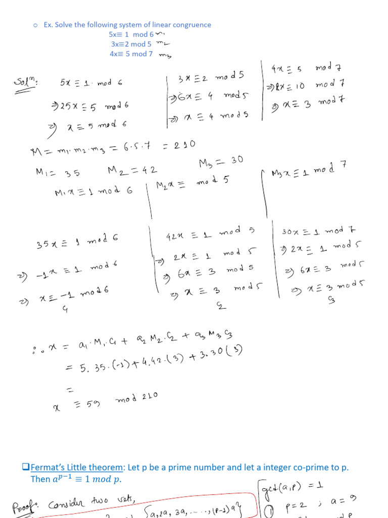 Fermat's Theorem | PDF