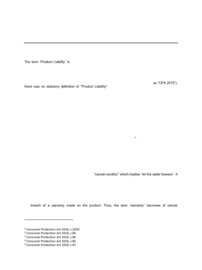 Product Liability Laws in India | PDF | Product Liability | Negligence