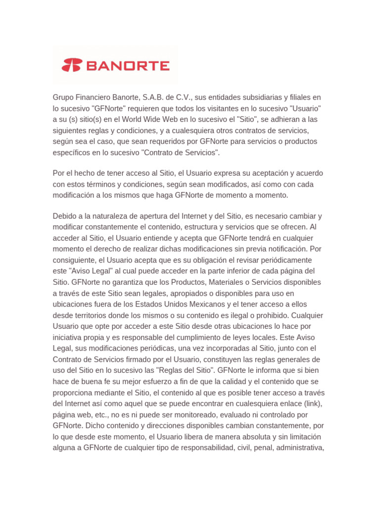 Reporte Banorte | PDF | Propiedad intelectual | Propiedad