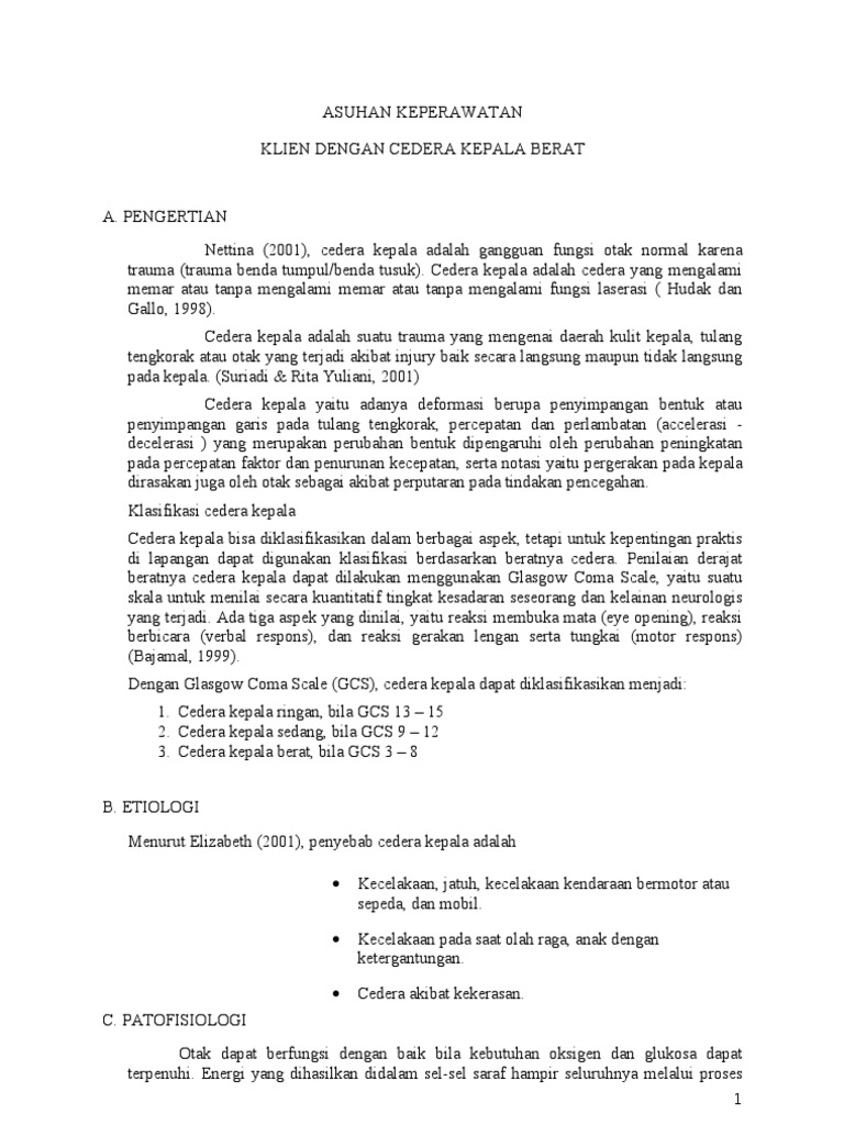 Askep CKB | PDF | Sains & Matematika