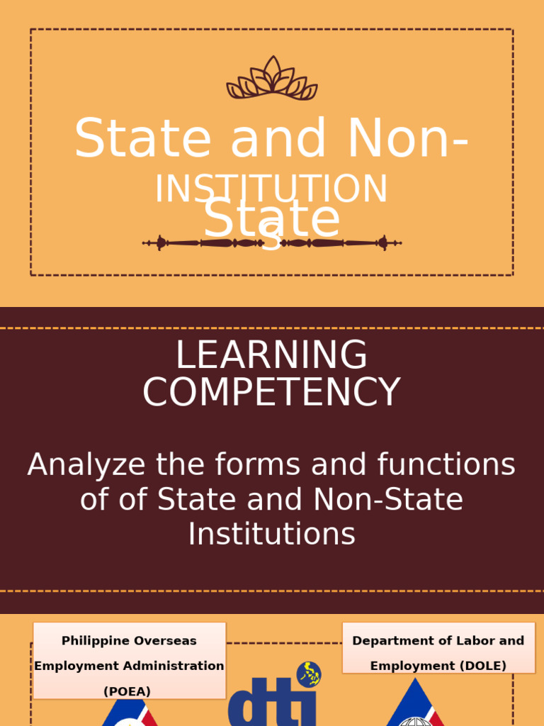 State-and-Non-state-Institutions | PDF | Employment | Communism