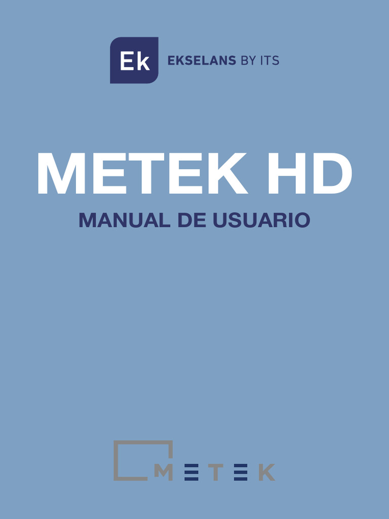 Manual de Usuario del Medidor Metek HD | PDF | USB | Memoria USB