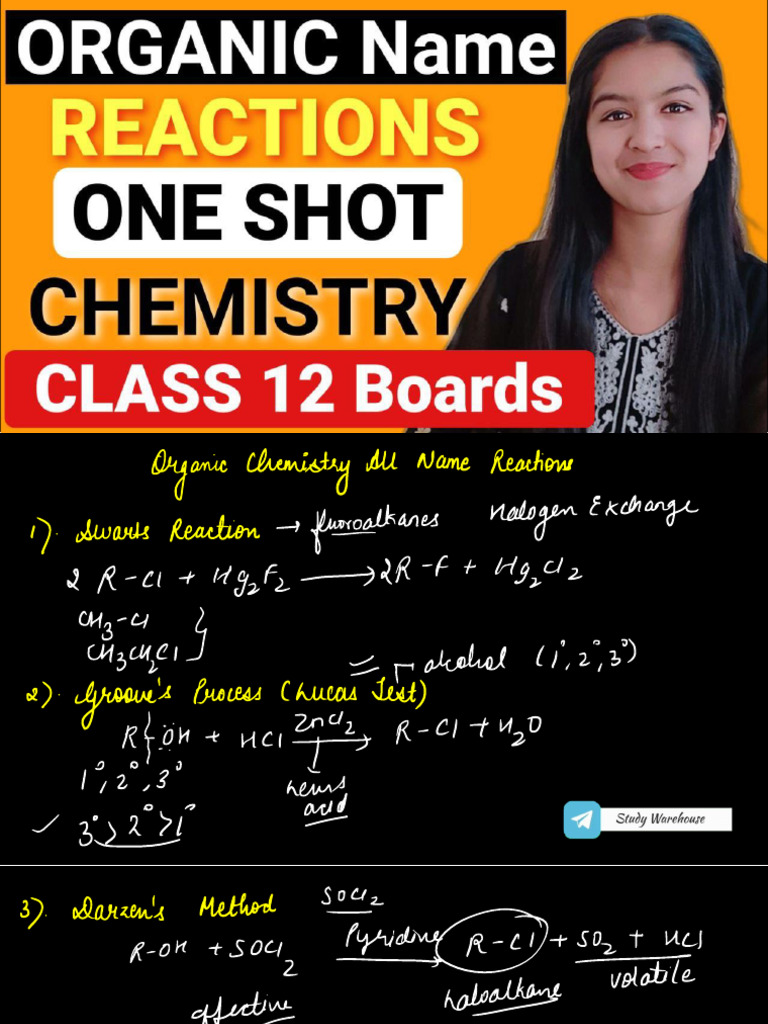 Organic All Name Reactions 2023 Boards | PDF