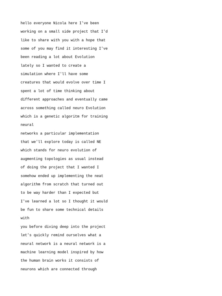 (English (Auto-Generated) ) Snake Learns With NEUROEVOLUTION (Implementing NEAT From Scratch in ...