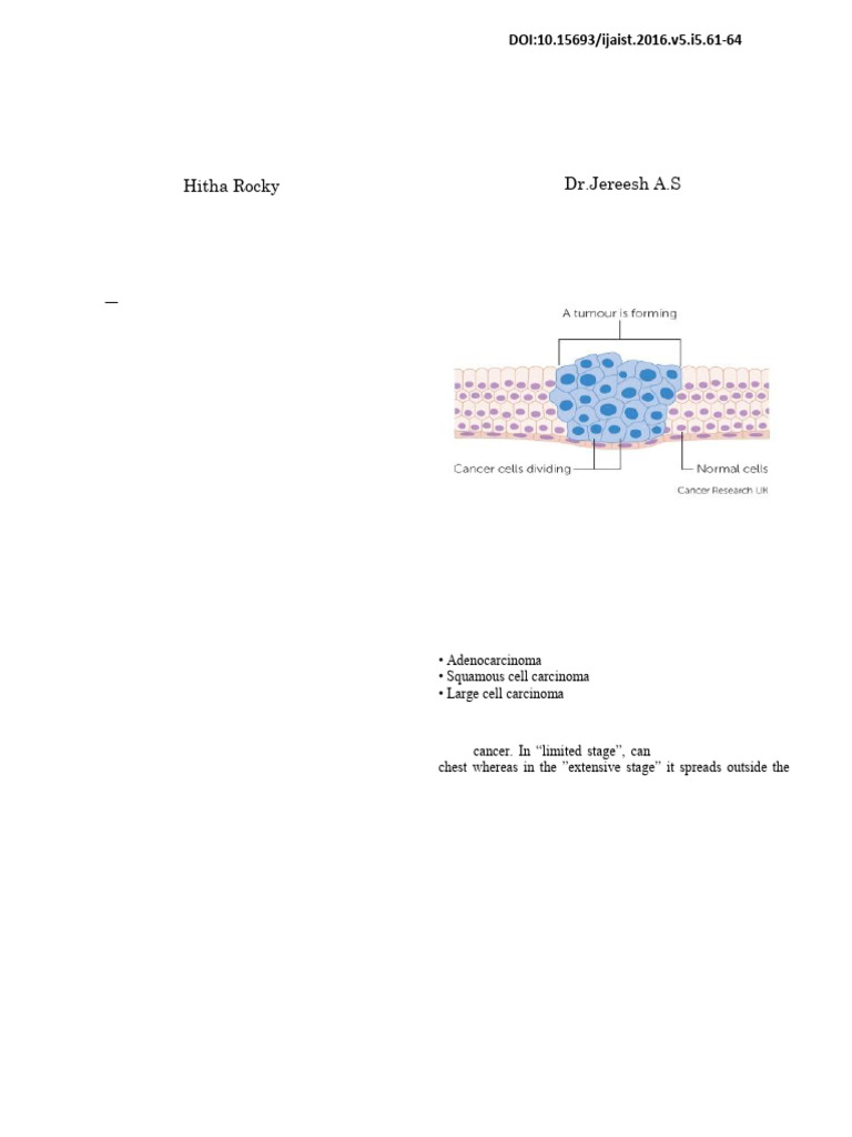 Lung Cancer Detection Using Bayesian Classifier | PDF | Lung Cancer | Cancer