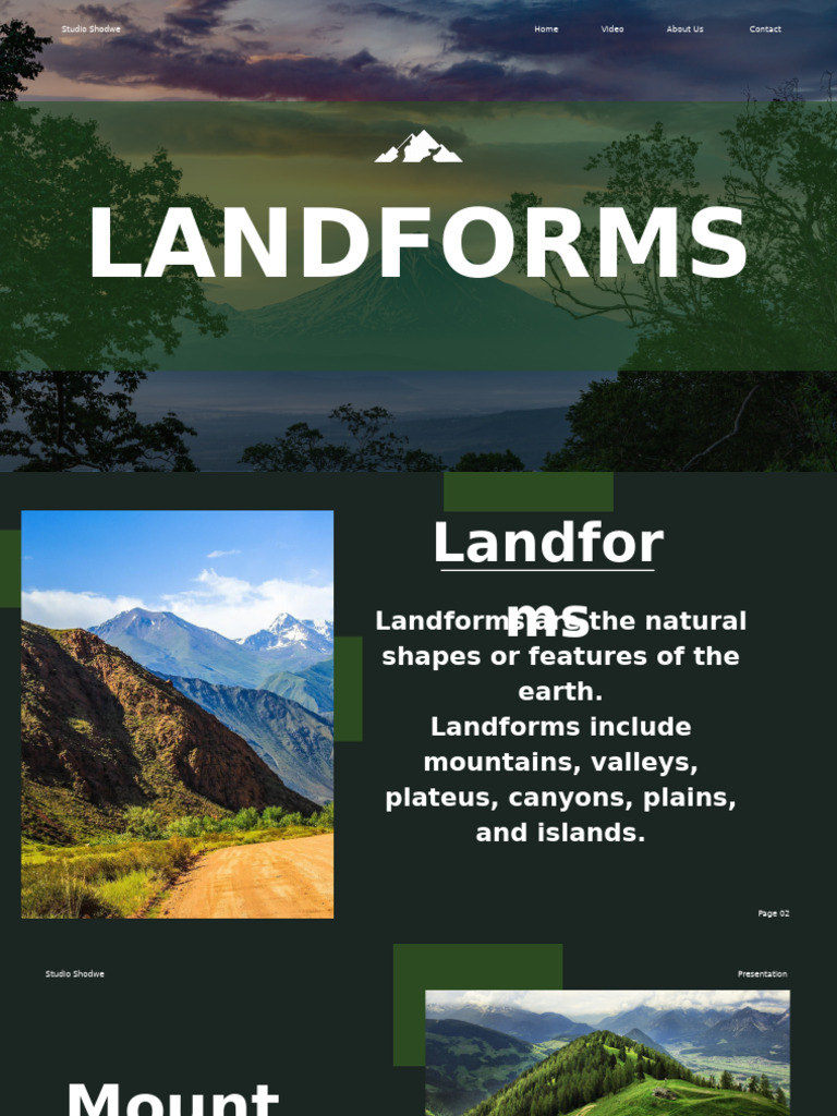 landforms (2) | PDF | Soil | Plants