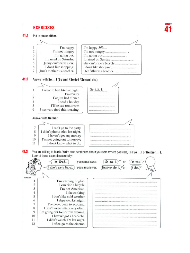 Bài Tập Review Từ U41 - U70 | PDF