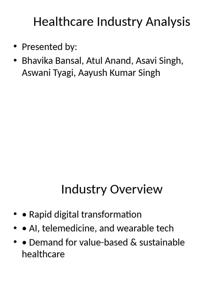 Healthcare Industry Trends & Insights | PDF