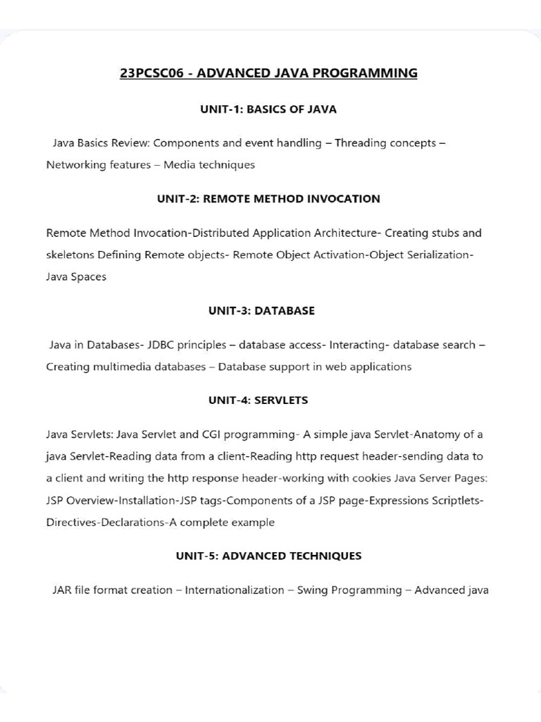 Advanced Java Programming | PDF Advanced Java Programming | PDF