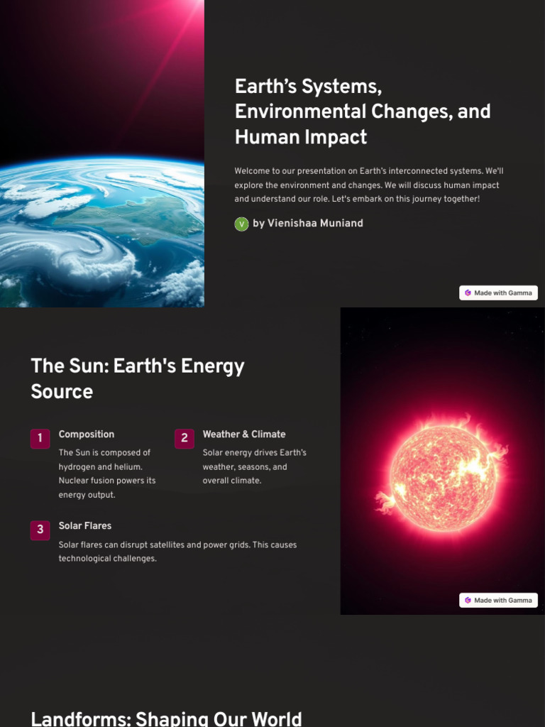 Earths Systems Environmental Changes and Human Impact | PDF | Soil | Water