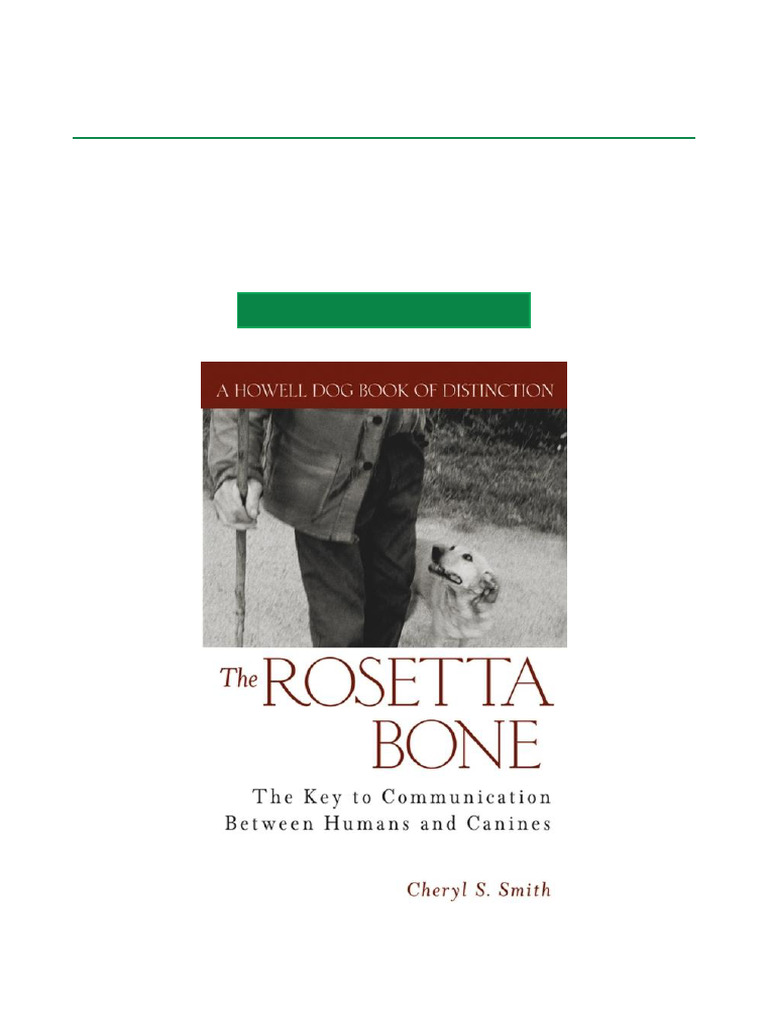 Read The Rosetta Bone The Key To Communication Between Humans and Canines 1st Edition Complete ...