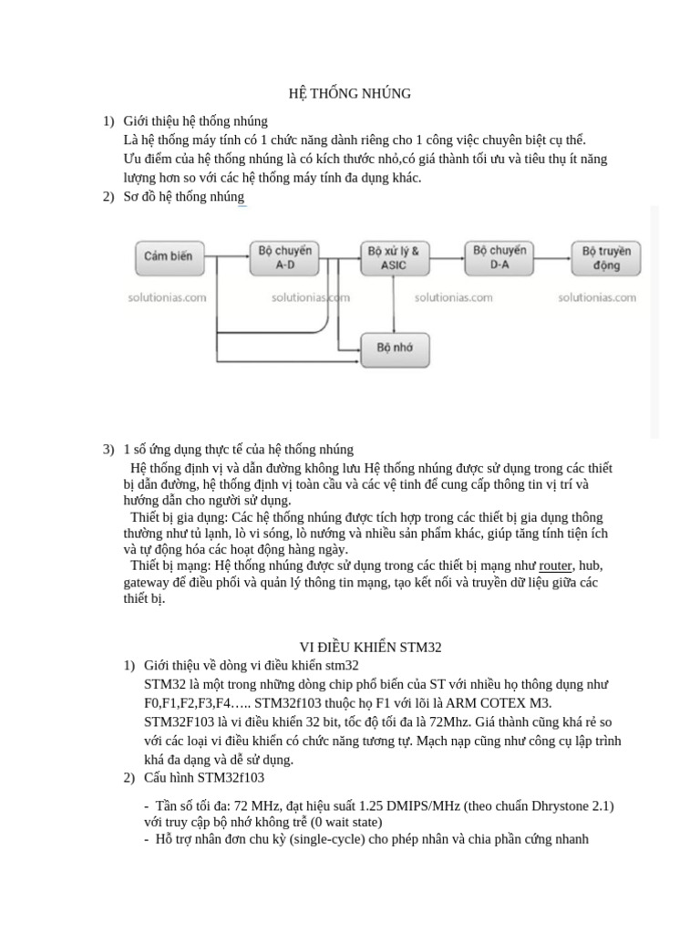 HỆ THỐNG NHÚNG | PDF