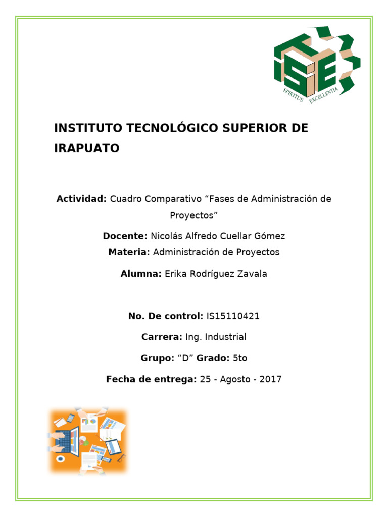 Cuadro Comparativo "Fases de Admon de Proyectos" | PDF | Gestión de proyectos | Planificación