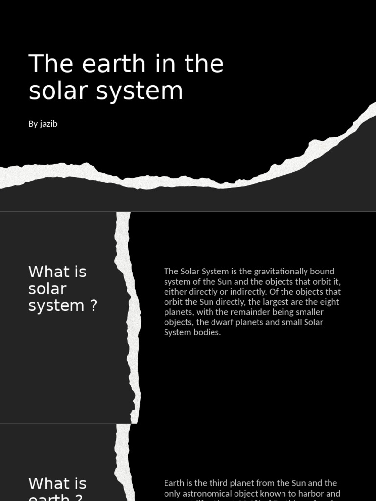 The Earth in The Solay System | PDF