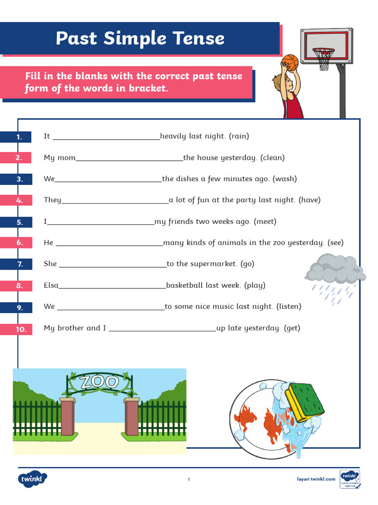 My Bi 1647061090 Past Simple Tense Worksheet - Ver - 1 | PDF