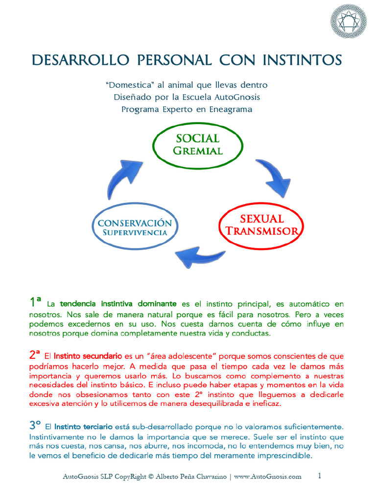 Reflexiona sobre tus instintos primarios | PDF