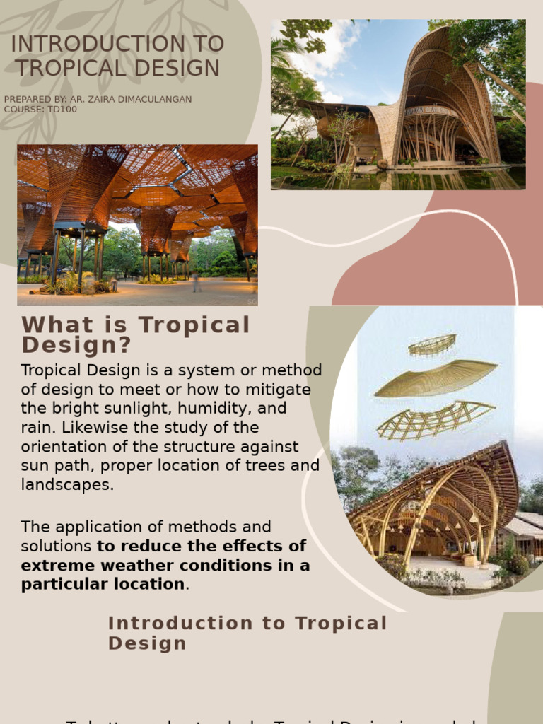 Introduction To Tropical Design | PDF | Equator | Latitude