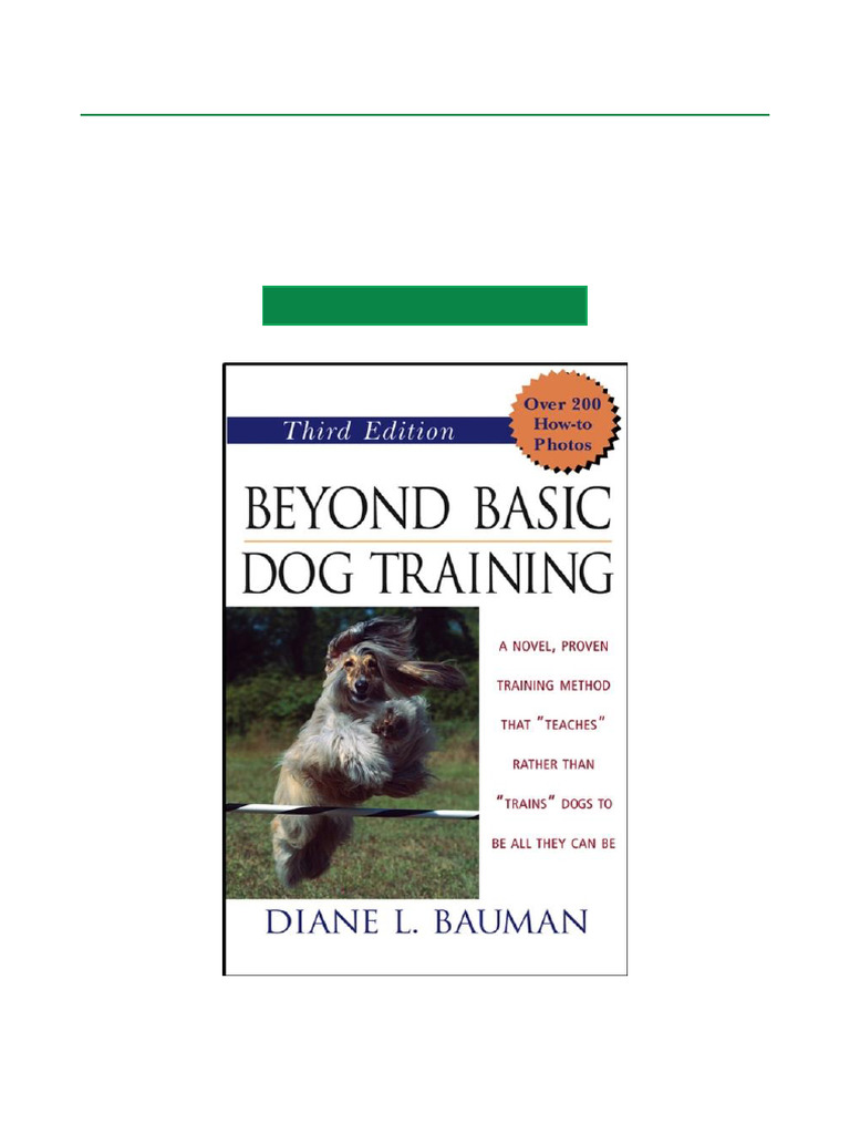 Beyond Basic Dog Training Guide | PDF