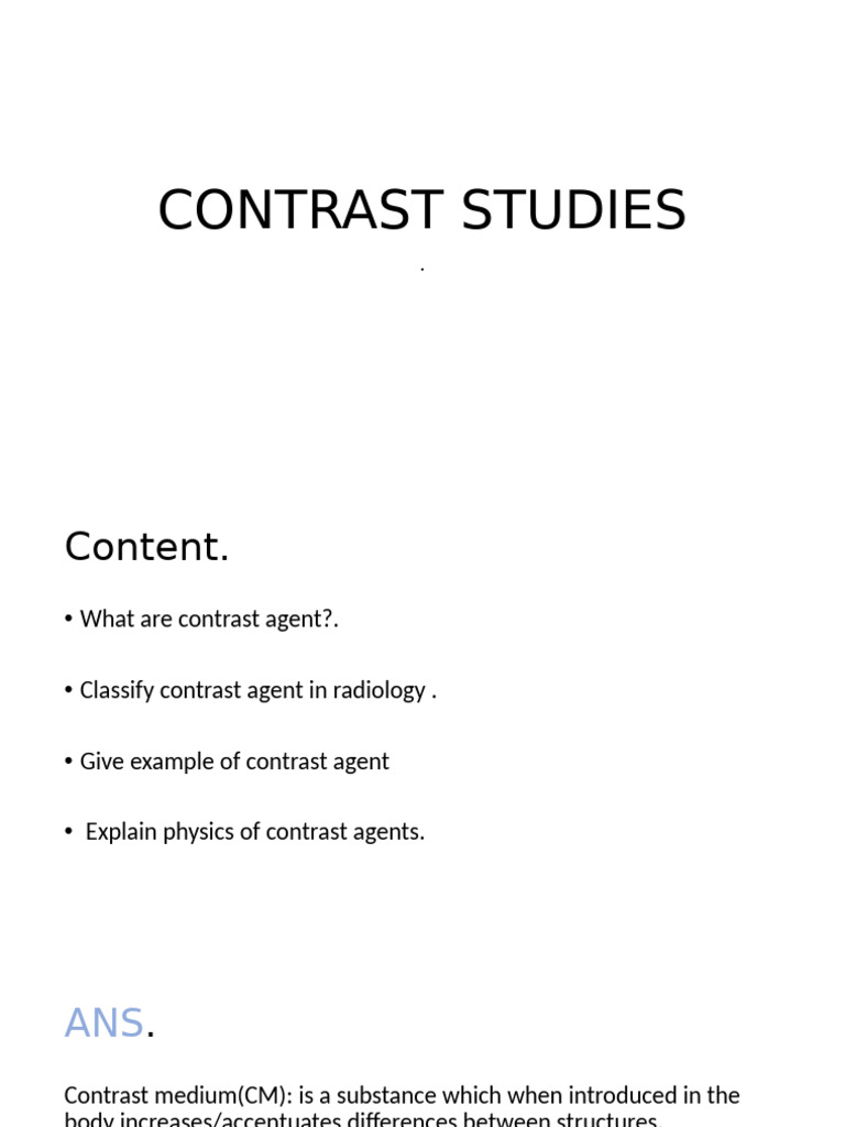 Contrast Studies For Today | PDF | Esophagus | Gastroenterology