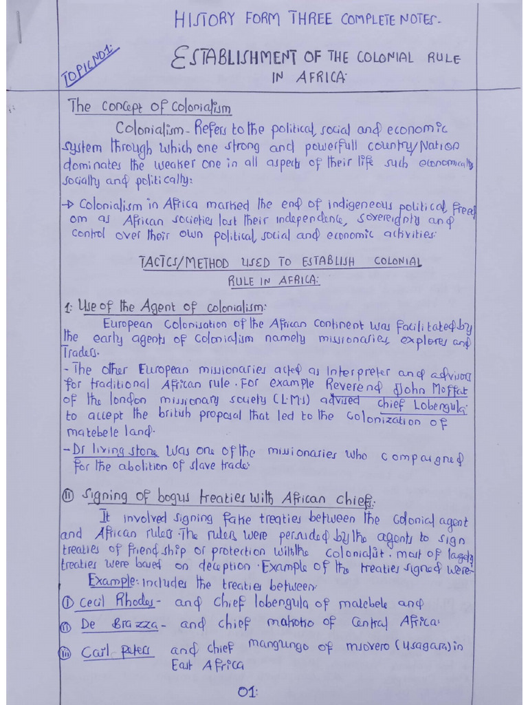 history form three tie | PDF