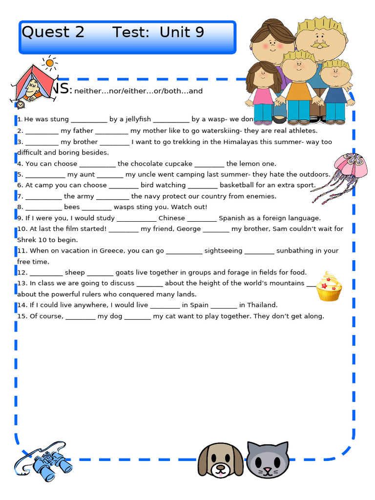 Conjunctions Review With Key Tests 53474 | PDF