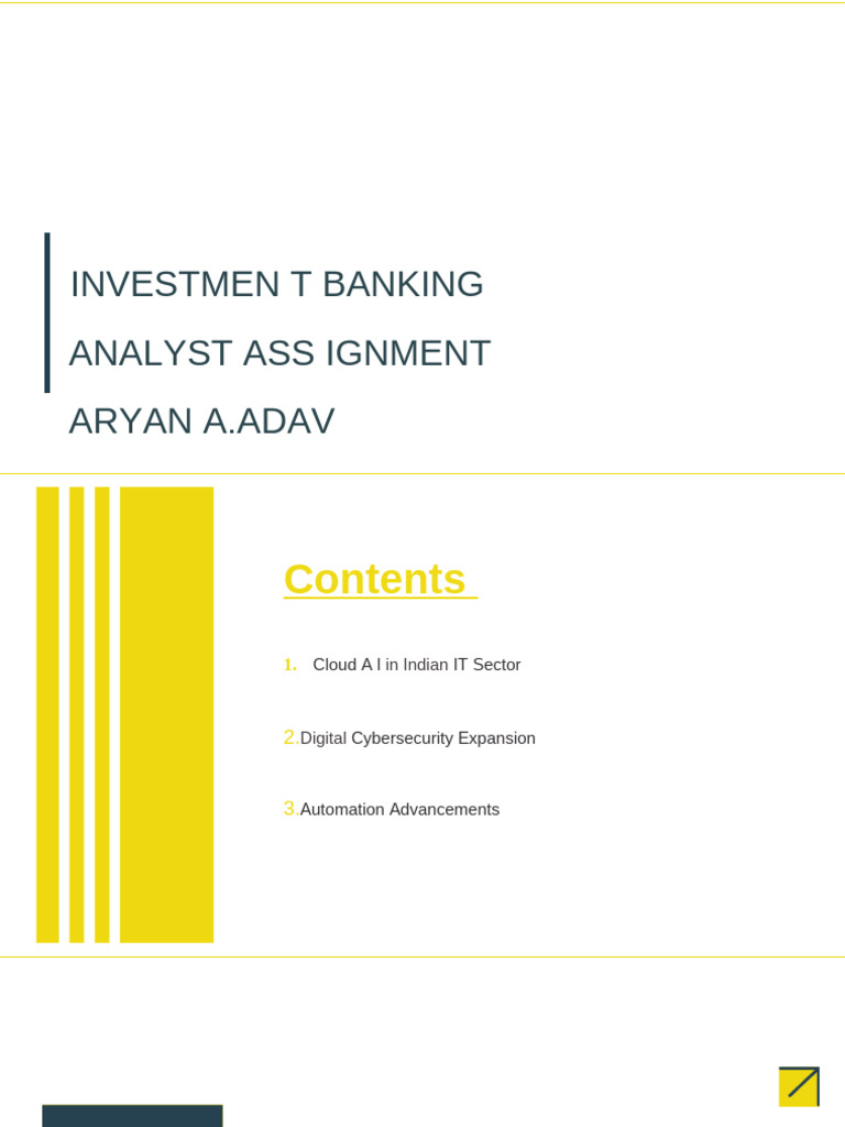 Aryan Adav Investment Banking Analyst Assignment | PDF | Computer Security | Security