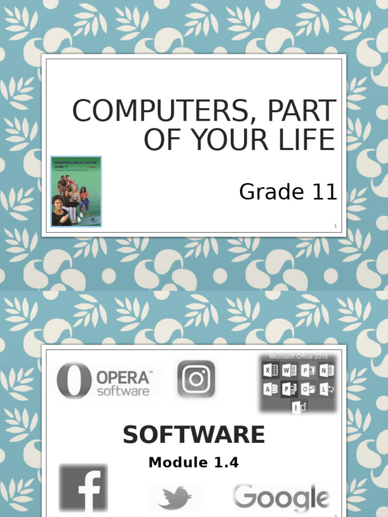 Grade 11 CAT Module 1.4 Software | PDF | Software | Multimedia