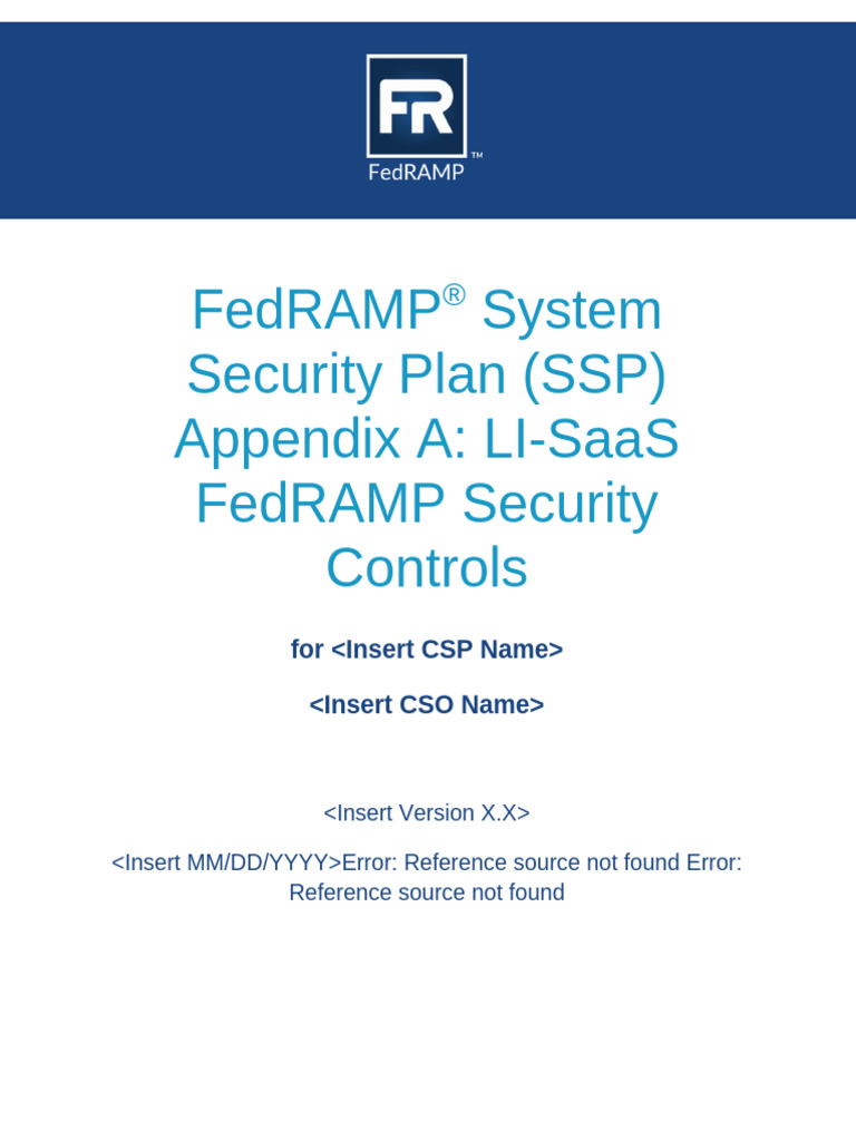 SSP Appendix A LI SaaS FedRAMP Security Controls | PDF | Authentication | Information Security