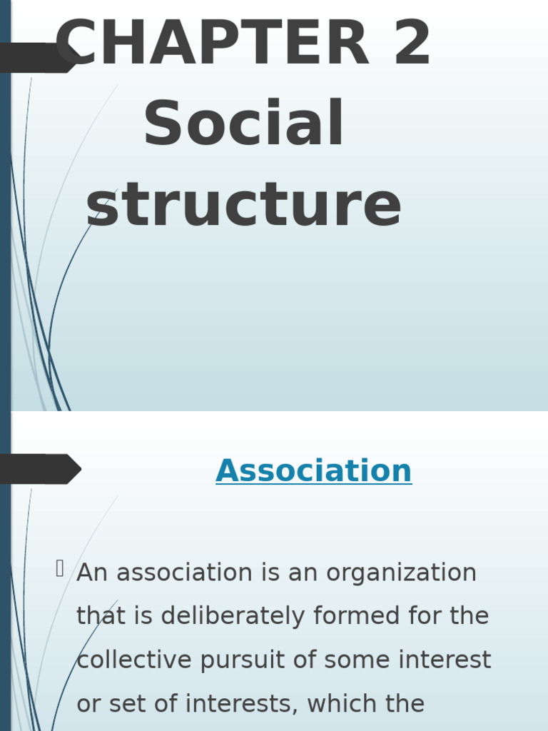Unit 2 - Social Structure - 2 | PDF | Socialization | Community