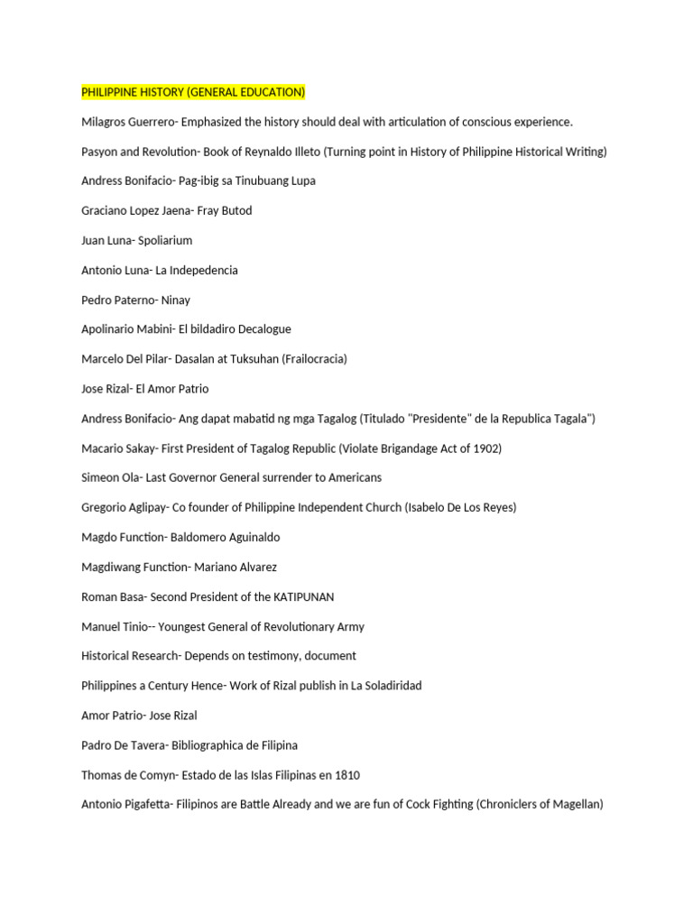 Turning Points in Philippine History | PDF