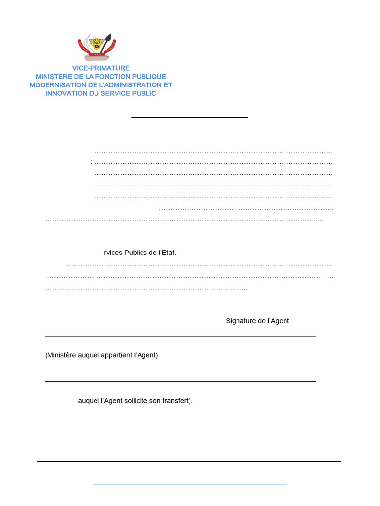 FICHE DE TRANSFERT Actualisée | PDF