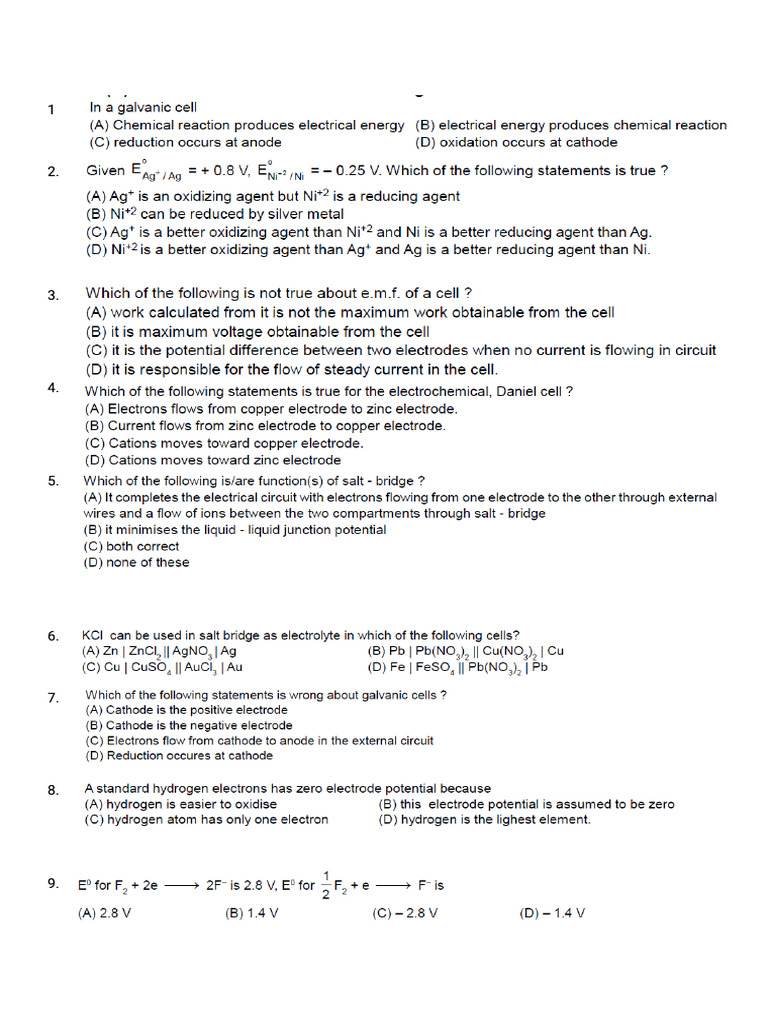 Chemistry Paper | PDF