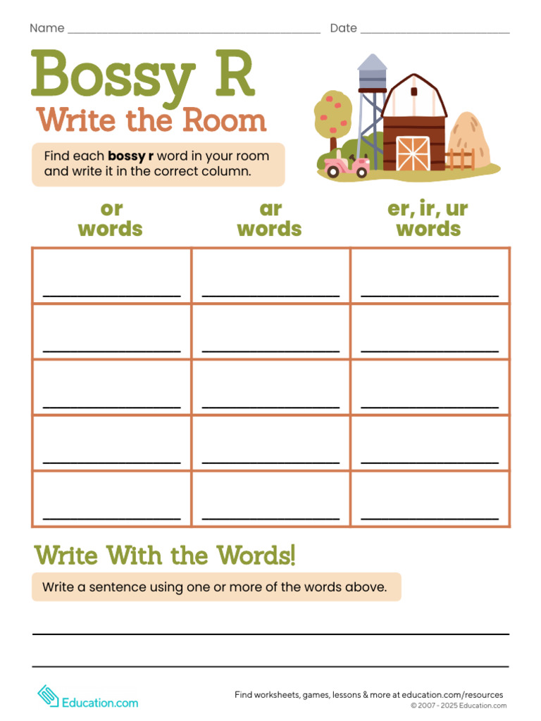 Bossy R Write The Room | PDF