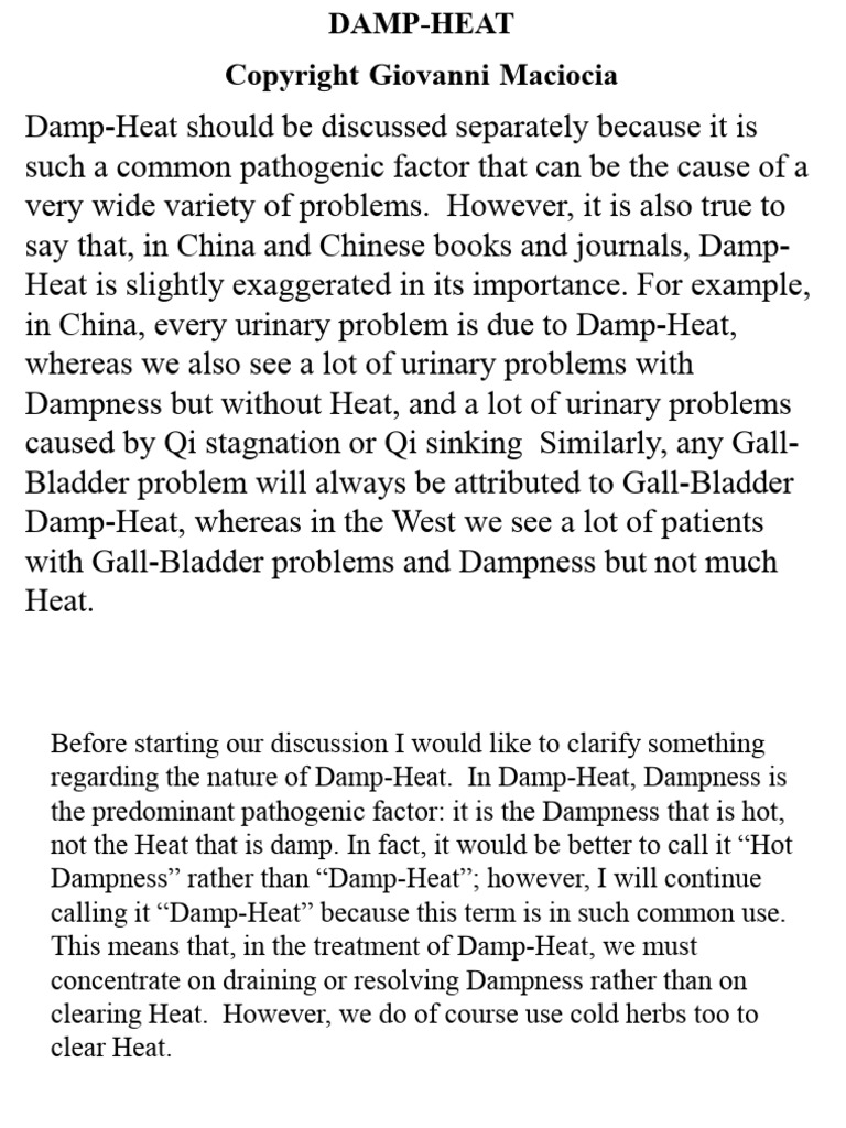 Damp Heat | PDF