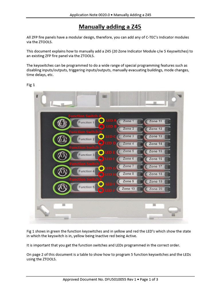 App Note 0020.0 - ZFP Adding A Keyswitch - DFU5010055 Rev1 - 290520 | PDF | Computing | Computer ...