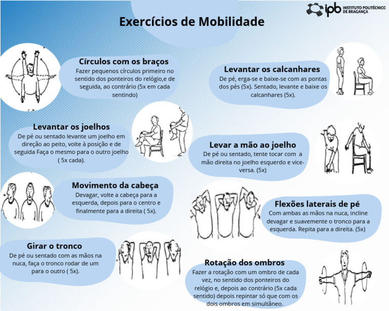 Exercícios de Alongamento e Mobilidade | PDF