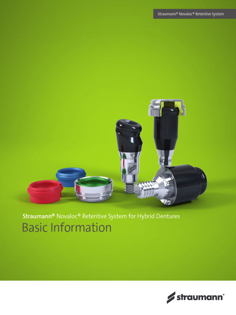 CALIT.1119 Basic Information On The Straumann Novaloc Retentive System For Overdentures | PDF ...
