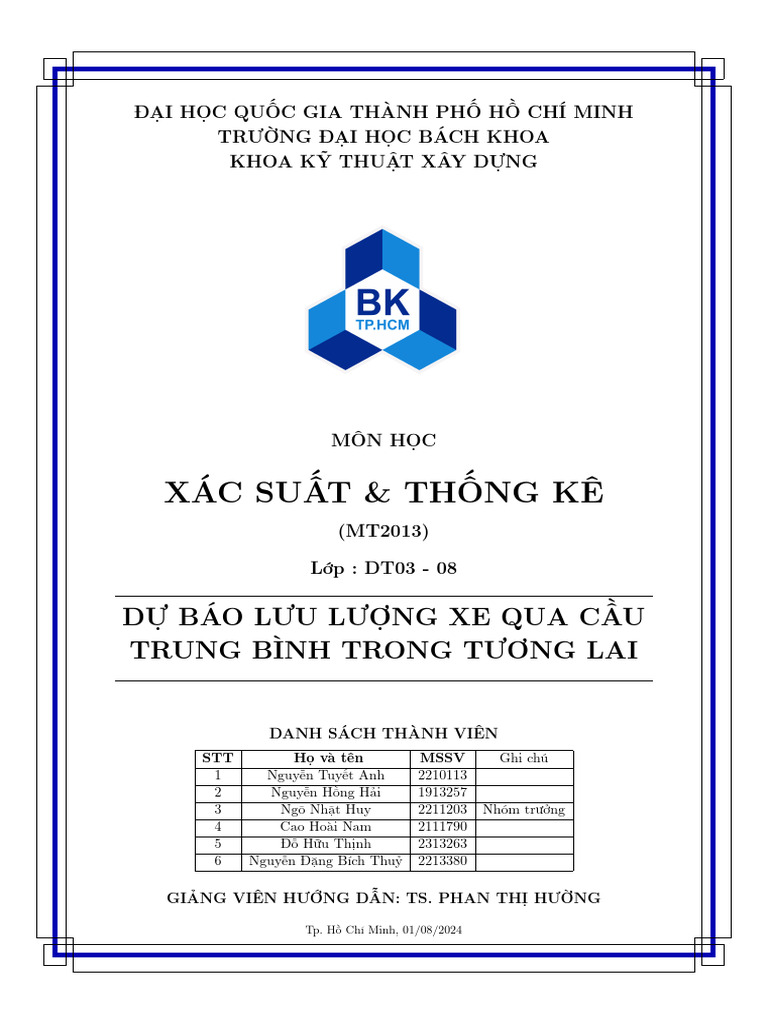 BTL Khoa Xay Dung | PDF