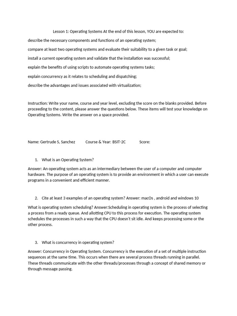 Understanding Operating Systems Basics | PDF