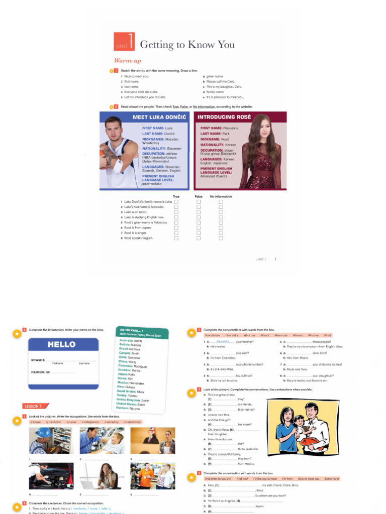 Connectivity 1 - Workbook | PDF