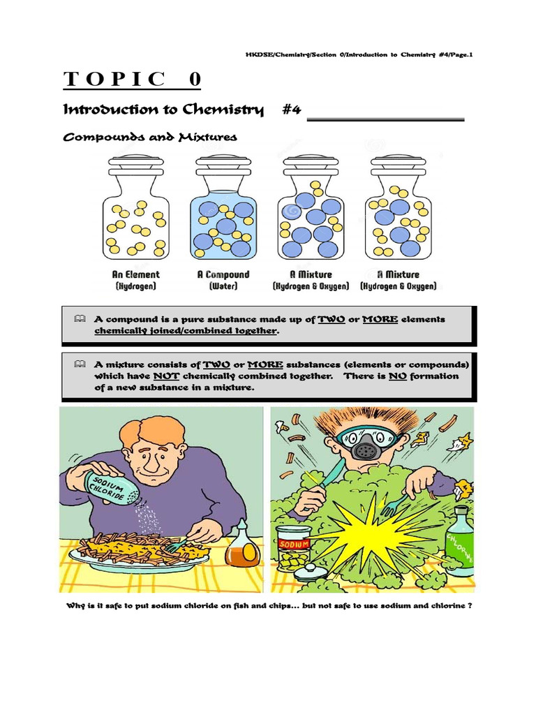 Mixtures vs. Compounds in Chemistry | PDF | Chemical Substances ...
