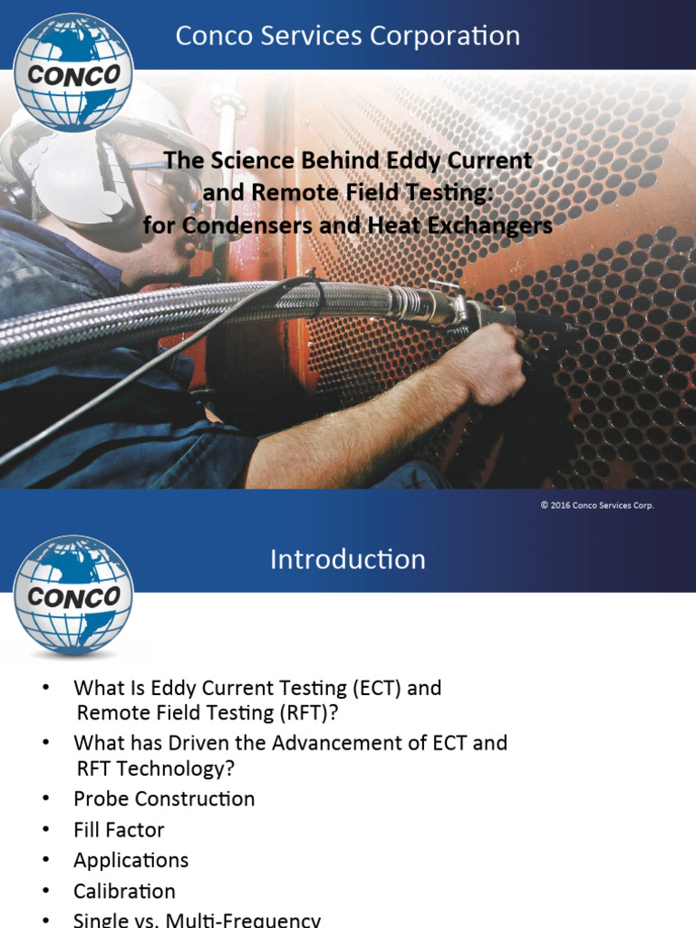 Eddy Current & Remote Field Testing Guide | PDF | Physical Sciences ...