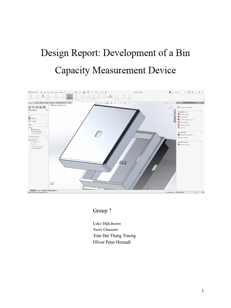 Design_report_Group7 | PDF | Lidar | Waste Management