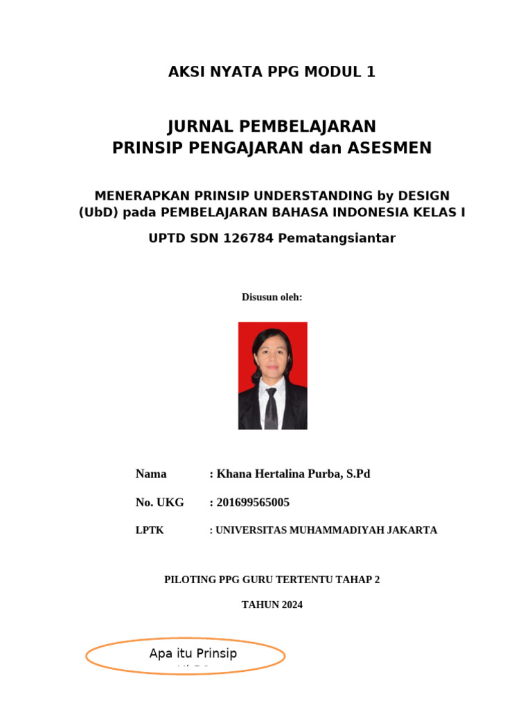Aksi Nyata PPG Modul 1 | PDF