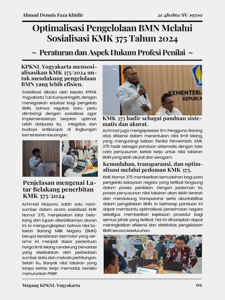Artikel Magang Skema MBKM(Optimalisasi Pengelolaan BMN Melalui ...