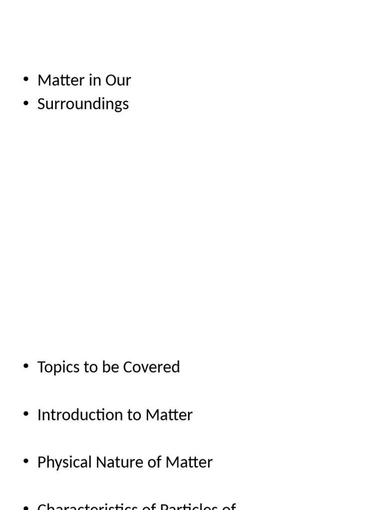 Matter in Our Surroundings | PDF | Evaporation | Temperature